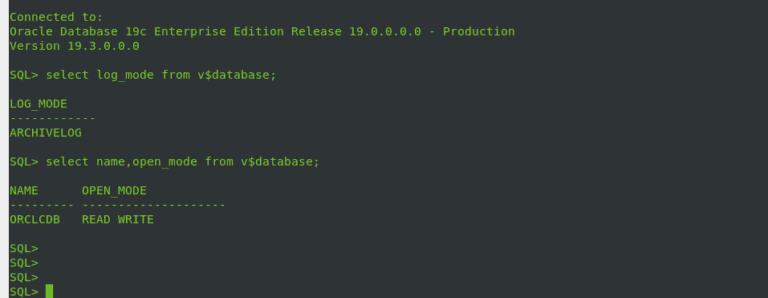 Enable Disable Archivelog Mode In Oracle Database