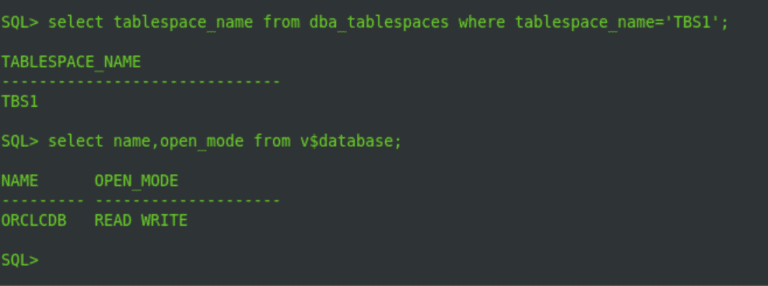 How To Get The Ddl Of A Tablespace In Oracle 7032