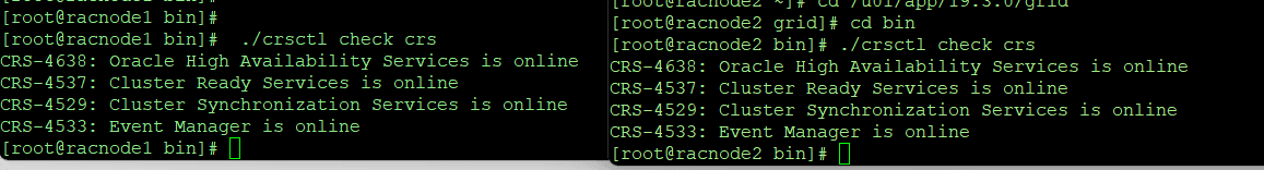 Basic Commands In RAC(Oracle Database)