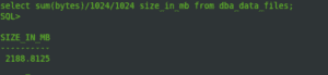 How To Check Object Size In Oracle Database