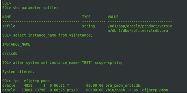 How To Change Instance Name In Oracle Database