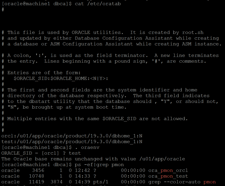 Create And Drop Oracle Database Using Dbca Silent Method 