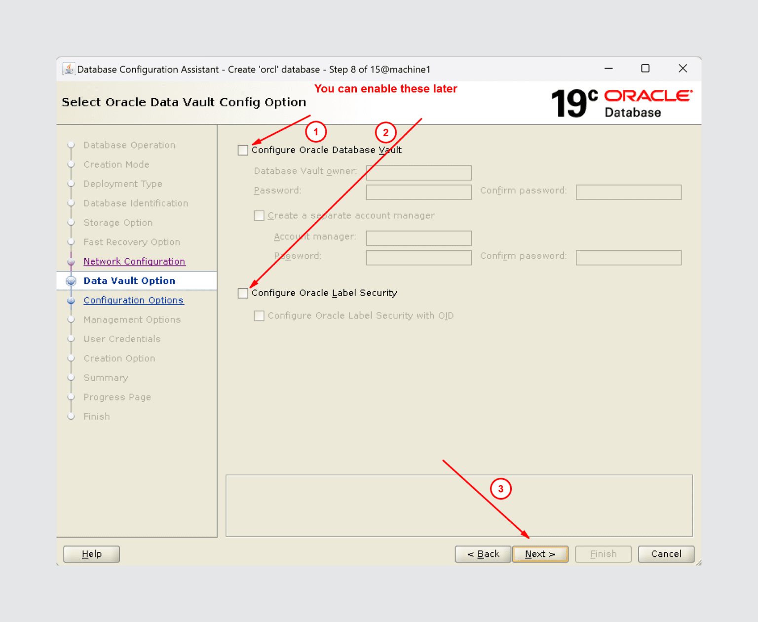 How To Create Oracle Database Using GUI