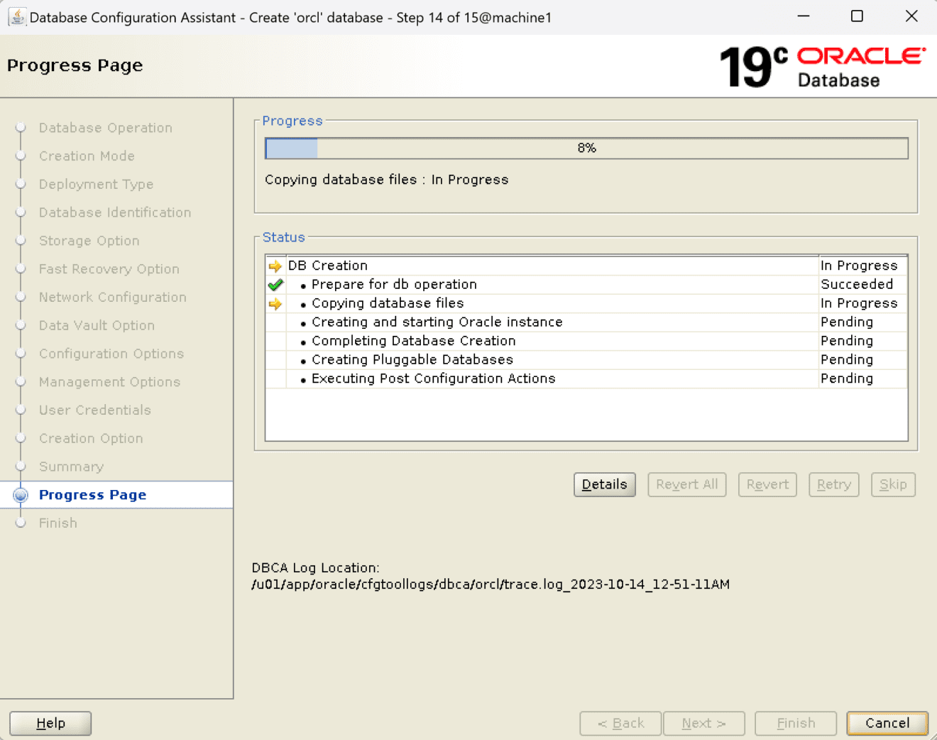 How To Create Oracle Database Using GUI