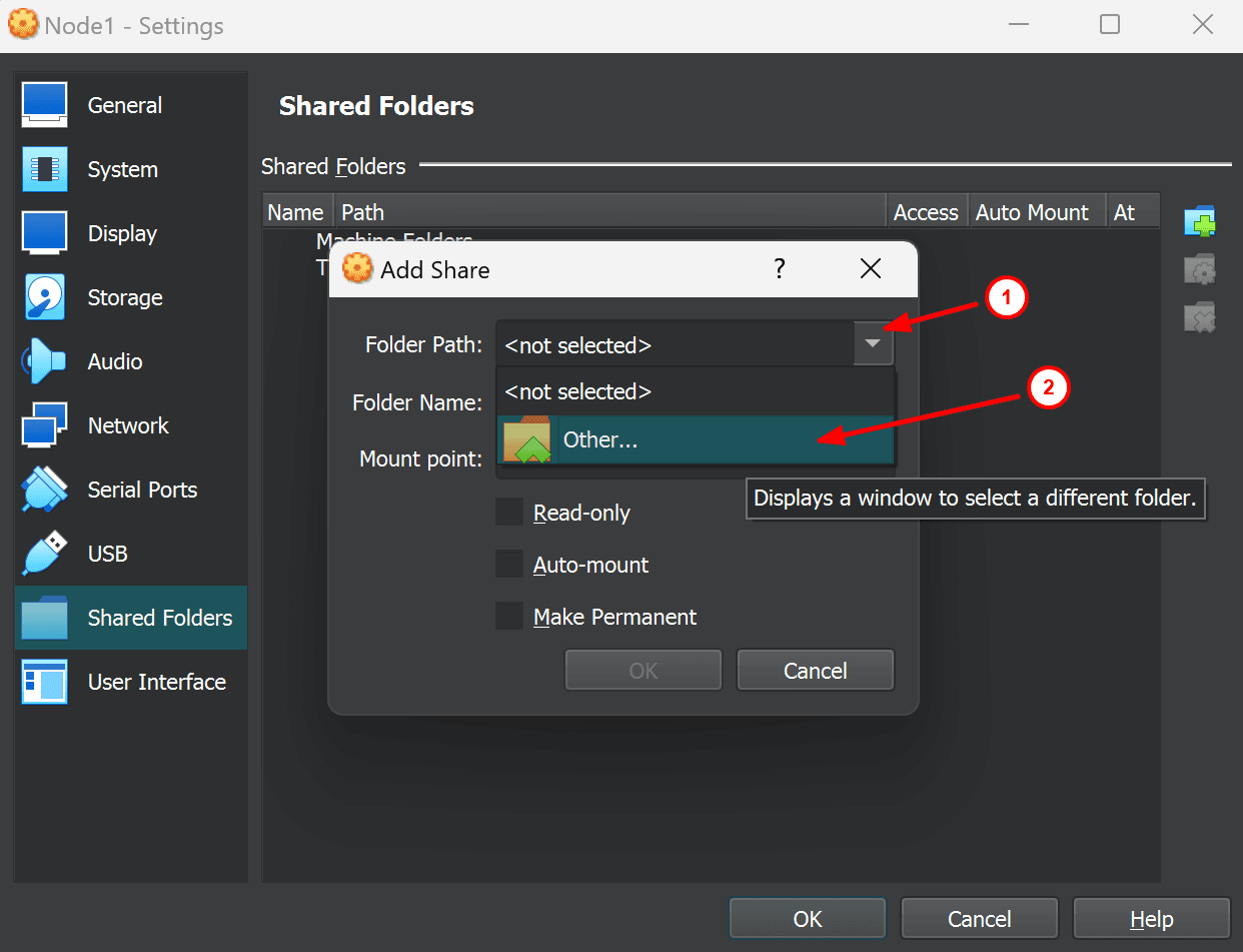 How To Create Shared Folder In VirtualBox 7