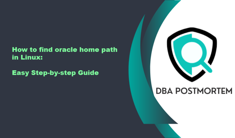 How To Find Oracle Home Path In Linux Easy Guide