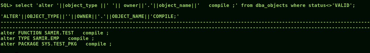 How To Check Invalid Objects In Oracle How To Check Invalid Objects In Oracle