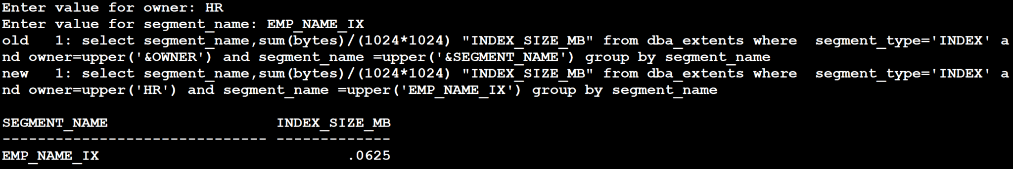 How To Check Index Size In Oracle: Easy Guide
