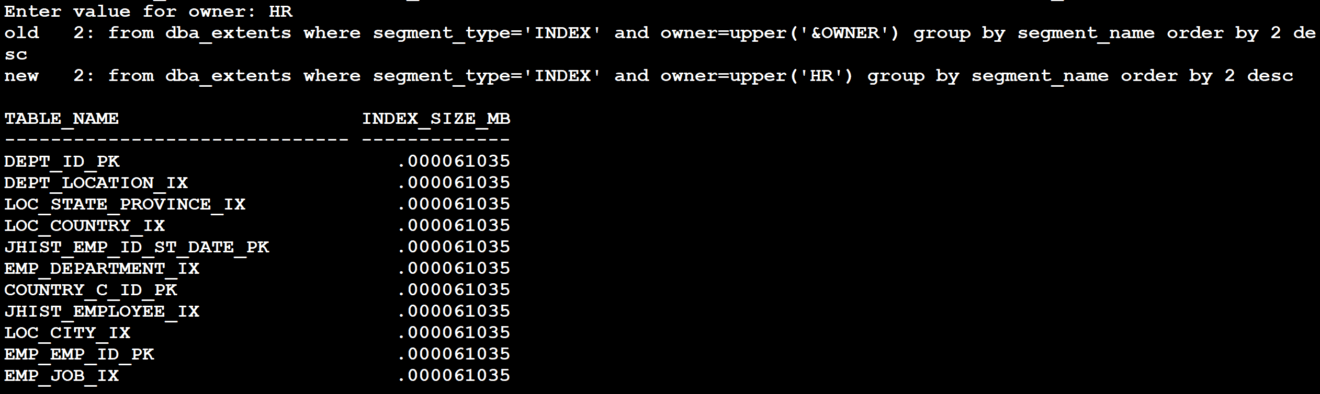 How To Check Index Size In Oracle: Easy Guide