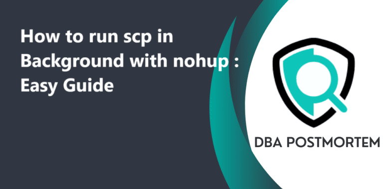 How To Run Scp In Background With Nohup : Easy Guide