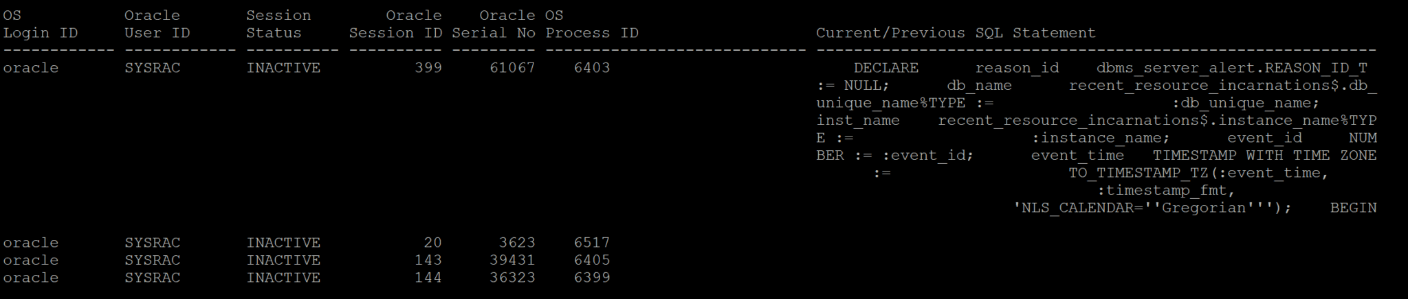 Find Oracle Inactive Session Details: Easy Guide