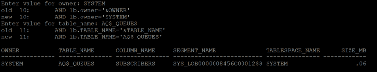 Easily Query Lob Segment Size In Oracle Tables Easy Guide 5455