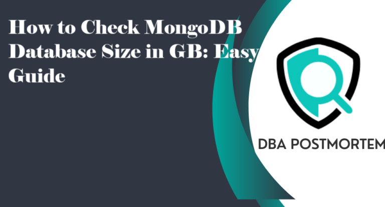 How To Check Mongodb Size In Gb With 4 Easy Steps