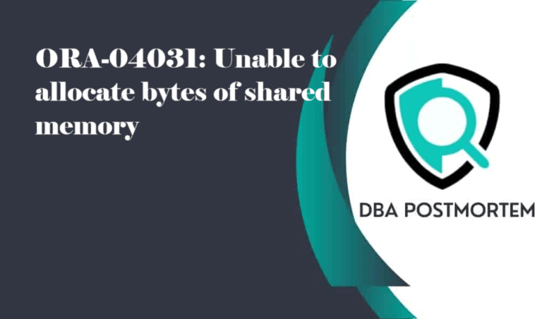 How To Resolve ORA-04031: 4 Easy Troubleshooting Steps